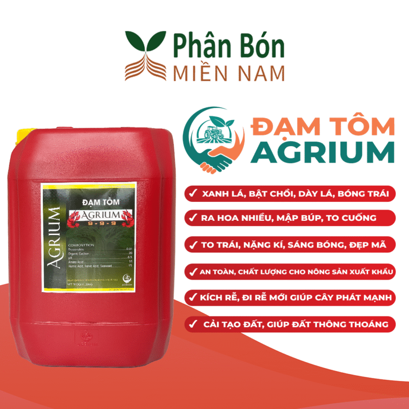 ĐẠM TÔM AGRIUM (20L) - CÔNG TY TNHH TMDV XNK PHÂN BÓN MIỀN NAM